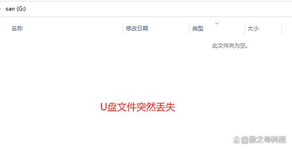 U盘文件丢失图标