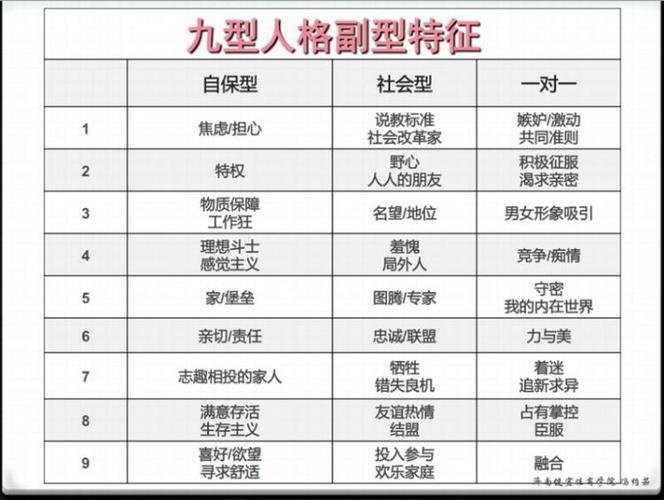 九型人格稀有度排名截图