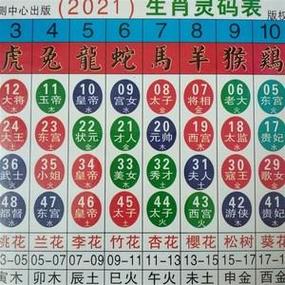 十二生肖眼位对照表图标