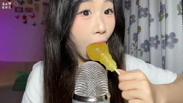 声控吃棒棒糖助眠图标