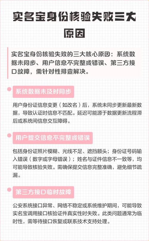 实名宝验证失败是什么原因
