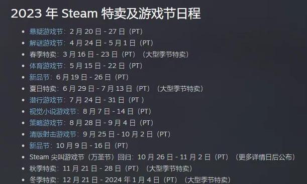 steam促销一年几次