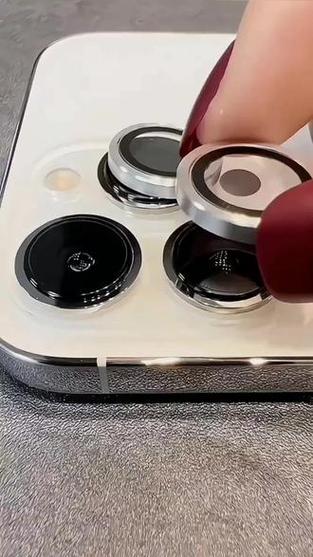 苹果手机摄像头贴了膜怎么取下来图标