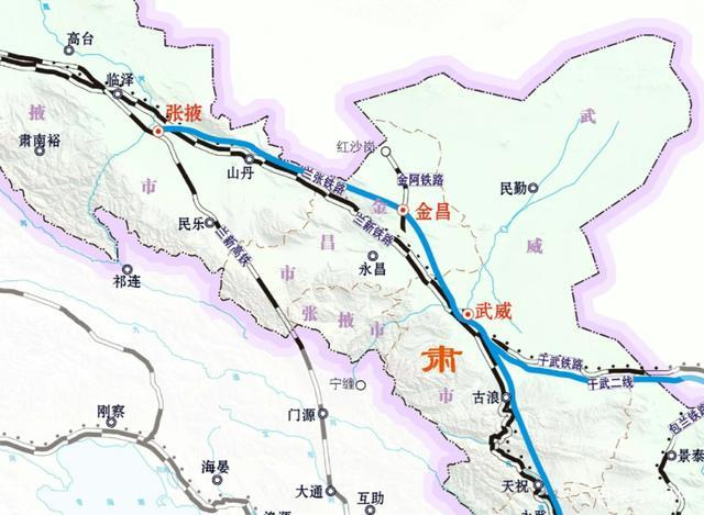 金昌市高铁详细地图截图