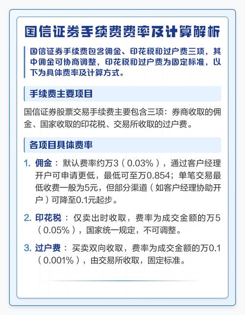 国信证券1万手续费是多少