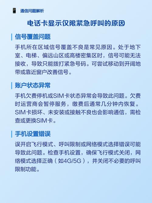 为什么sim卡仅限紧急呼叫图标
