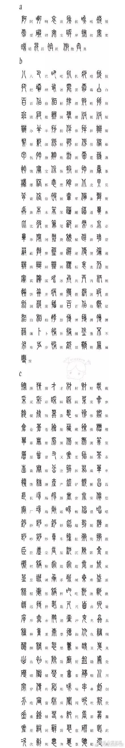 方正小篆体生成器截图