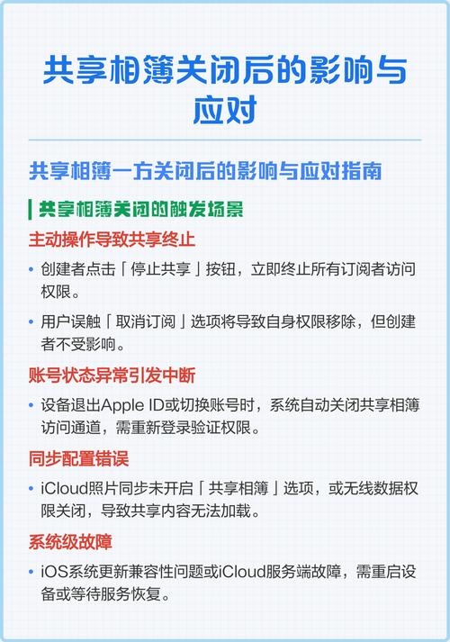 苹果手机共享相簿关闭有什么影响