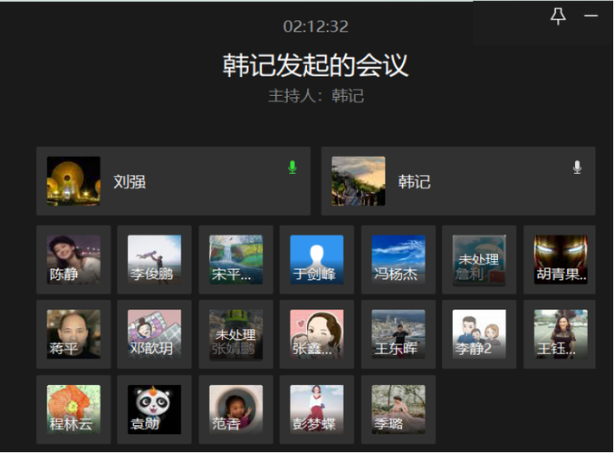 拨打电话出现电话会议图标