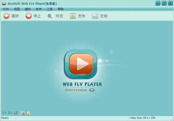 支持flv格式的视频播放器图标