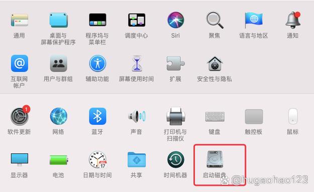 苹果电脑切系统按哪个图标