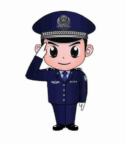 帅气警察动漫头像图标