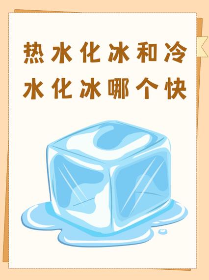 冰放热水化的快还是冷水截图