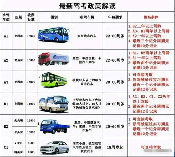 c1驾照收费标准图标
