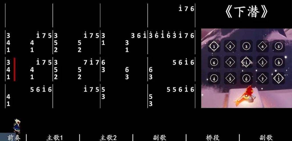 光年之外光遇琴谱截图