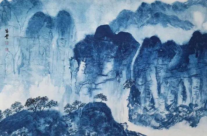 写毛笔字墨水晕开图标