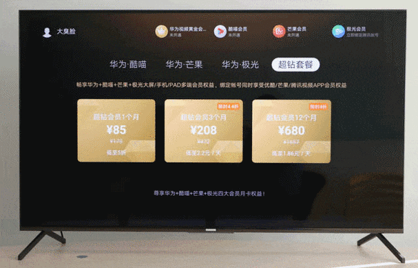 荣耀智慧屏开通会员图标