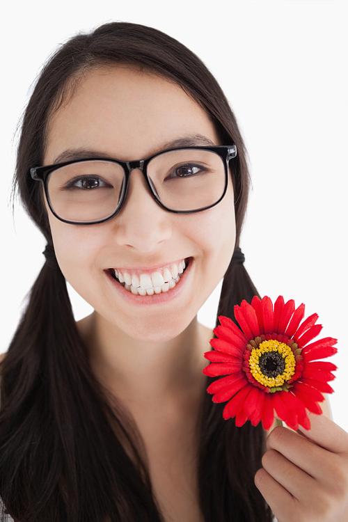 带框架眼镜眼镜花图标
