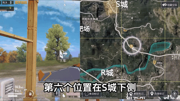 和平精英海岛地图加油站位置图标