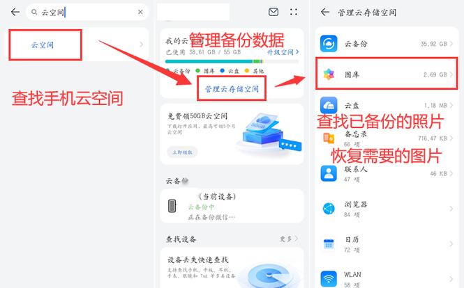 oppo云相册照片恢复图标
