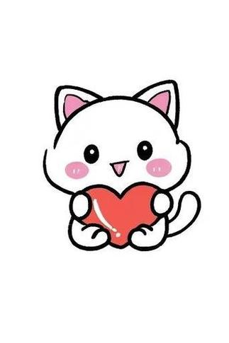 带爱心的猫图标