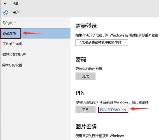 华硕笔记本pin码忘记了图标