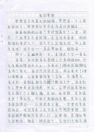 我的梦想300字左右截图