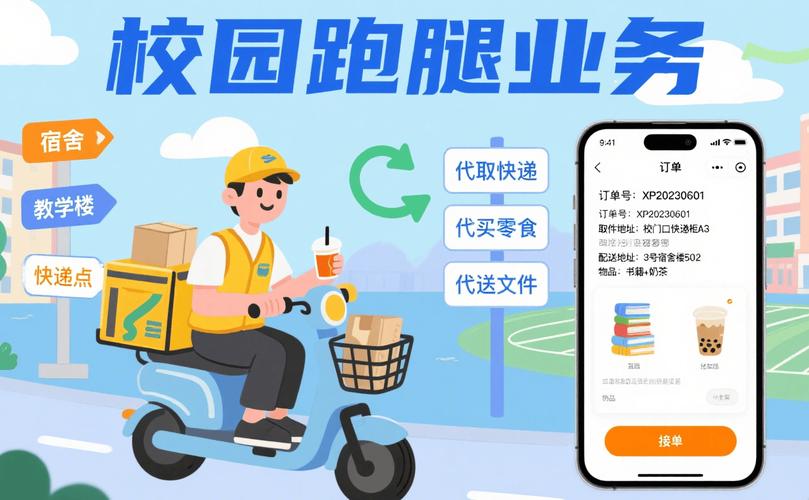 校园跑腿广告图标