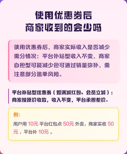 用了优惠券后商家收到的钱会不会少图标