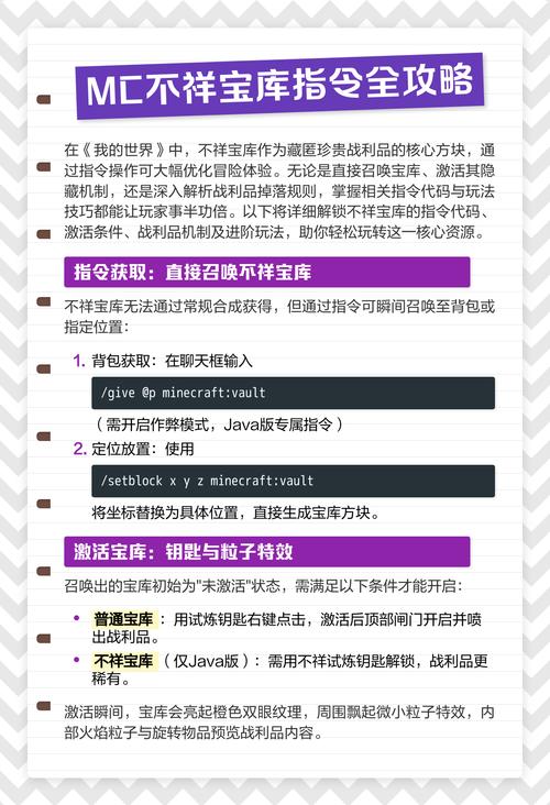 获取不祥宝库的指令截图