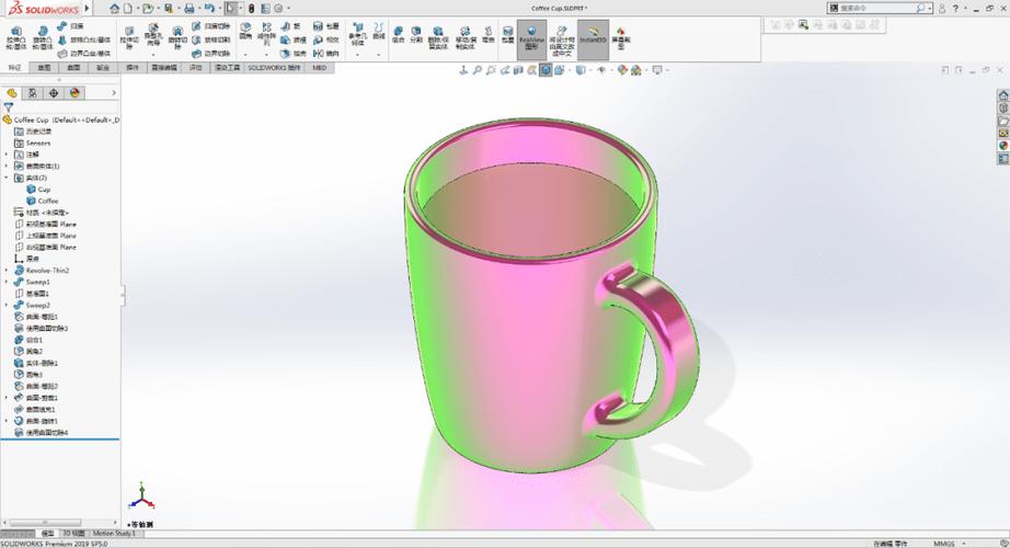 solidworks给零件添加颜色的方法截图