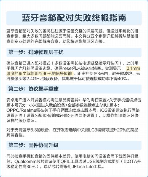 蓝牙音响取消配对后找不到怎么办图标