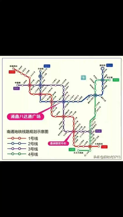江苏南通地铁线路图图标