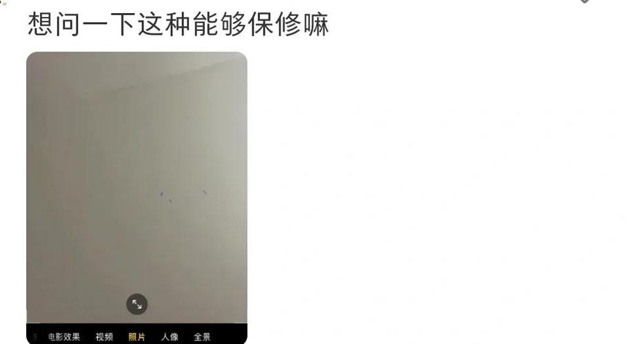 苹果前置摄像头有斑点一年质保图标