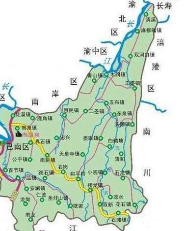 重庆巴南地图全图可放大图标