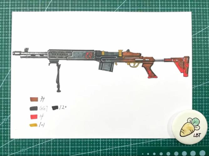 和平精英武器绘画截图