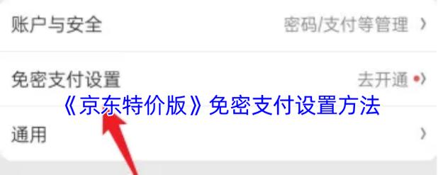 京东闪付免密设置金额截图