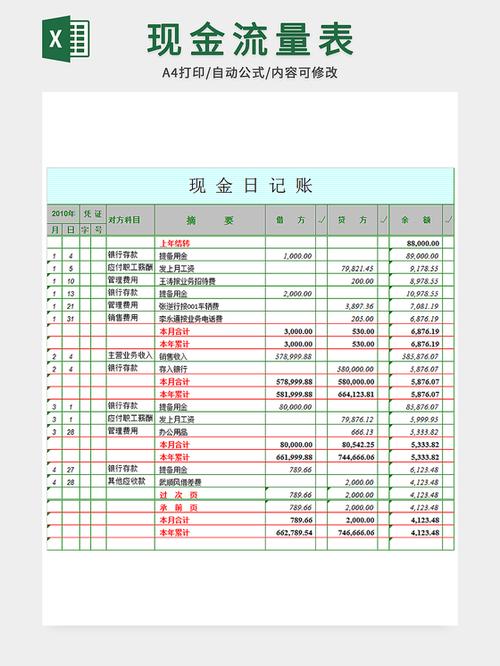 现金日记账电子表格图标