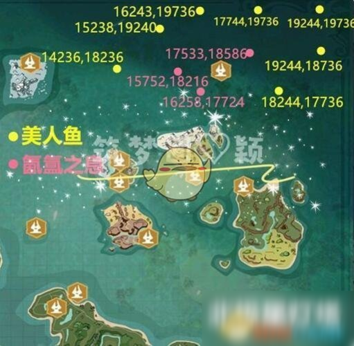 创造与魔法人鱼鳞片分布图截图