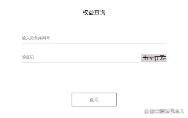 荣耀查询