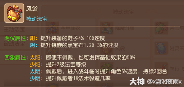 梦幻手游69方寸法宝佩戴图标
