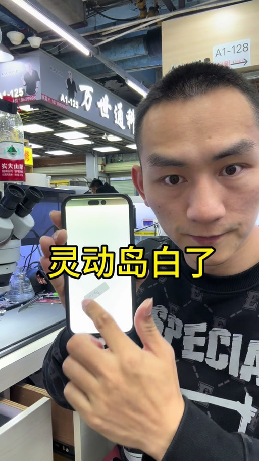 灵动岛有个绿点一直亮着图标
