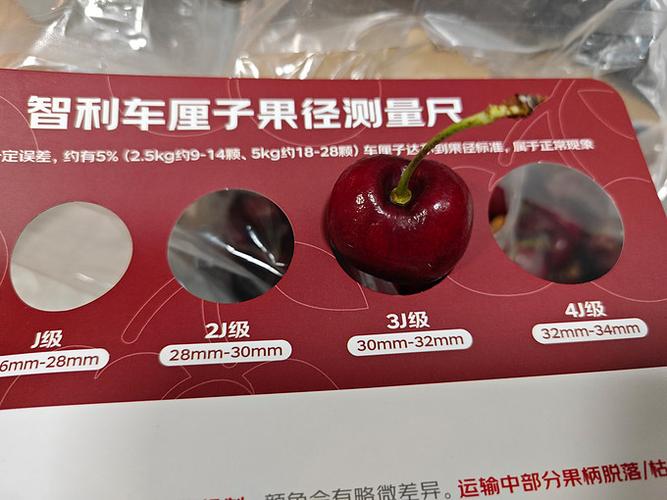 车厘子大小测量方法
