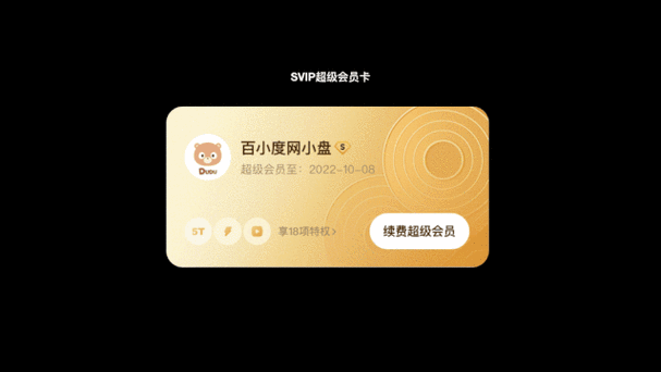 百度网盘会员体验图标