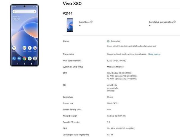 vivox80参数配置详情图标