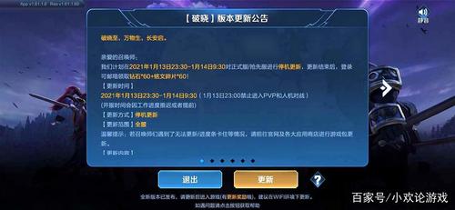 王者荣耀更新改动内容图标