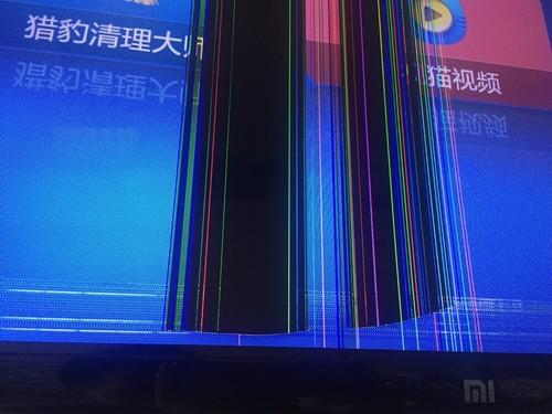 小米电视2屏幕出现垂直竖线图标