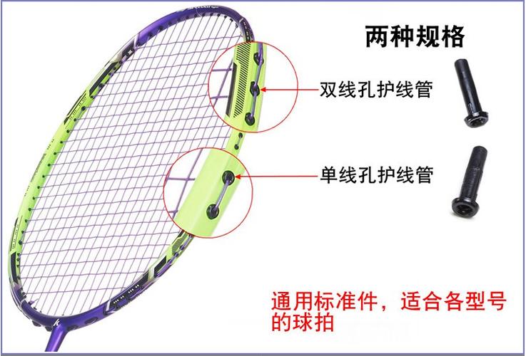 羽毛球拍护线管怎么装图标