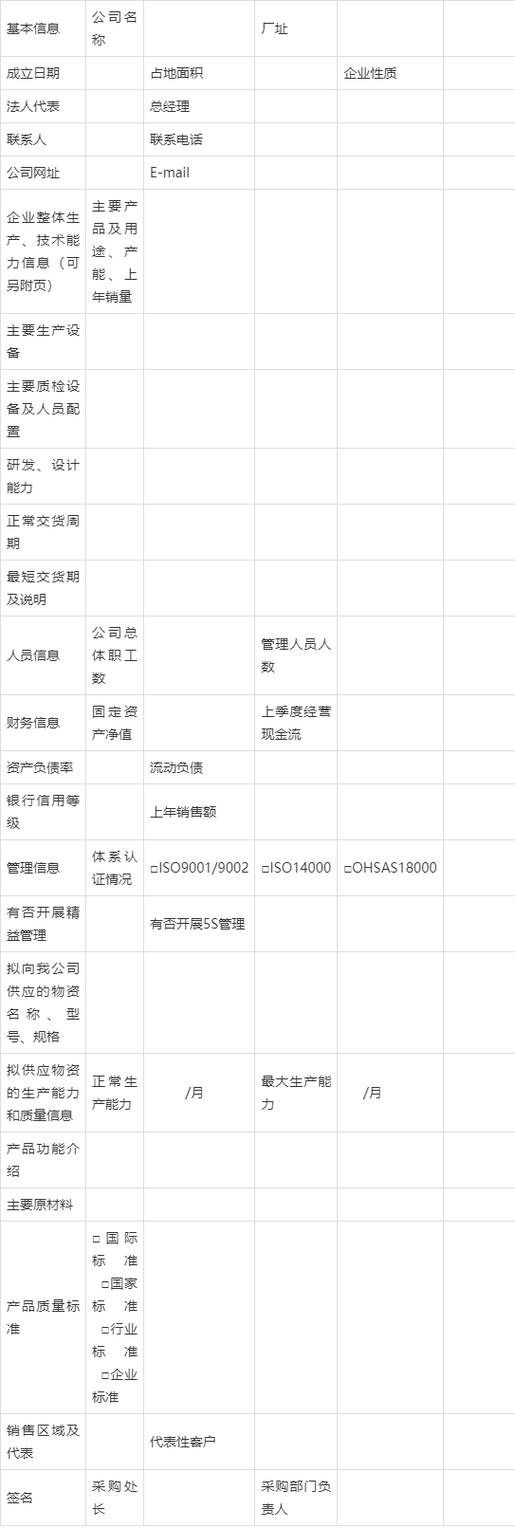 供应商调查表填写说明图标