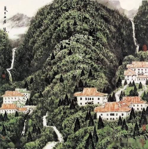 张仁芝山水画作品